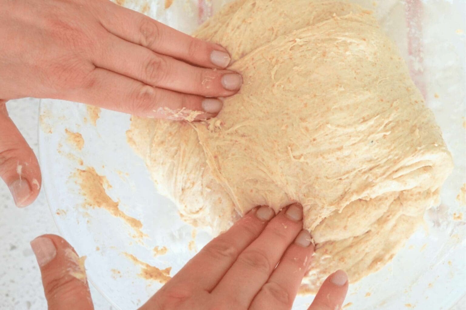 How to Stretch and Fold Sourdough - moon + magnolia