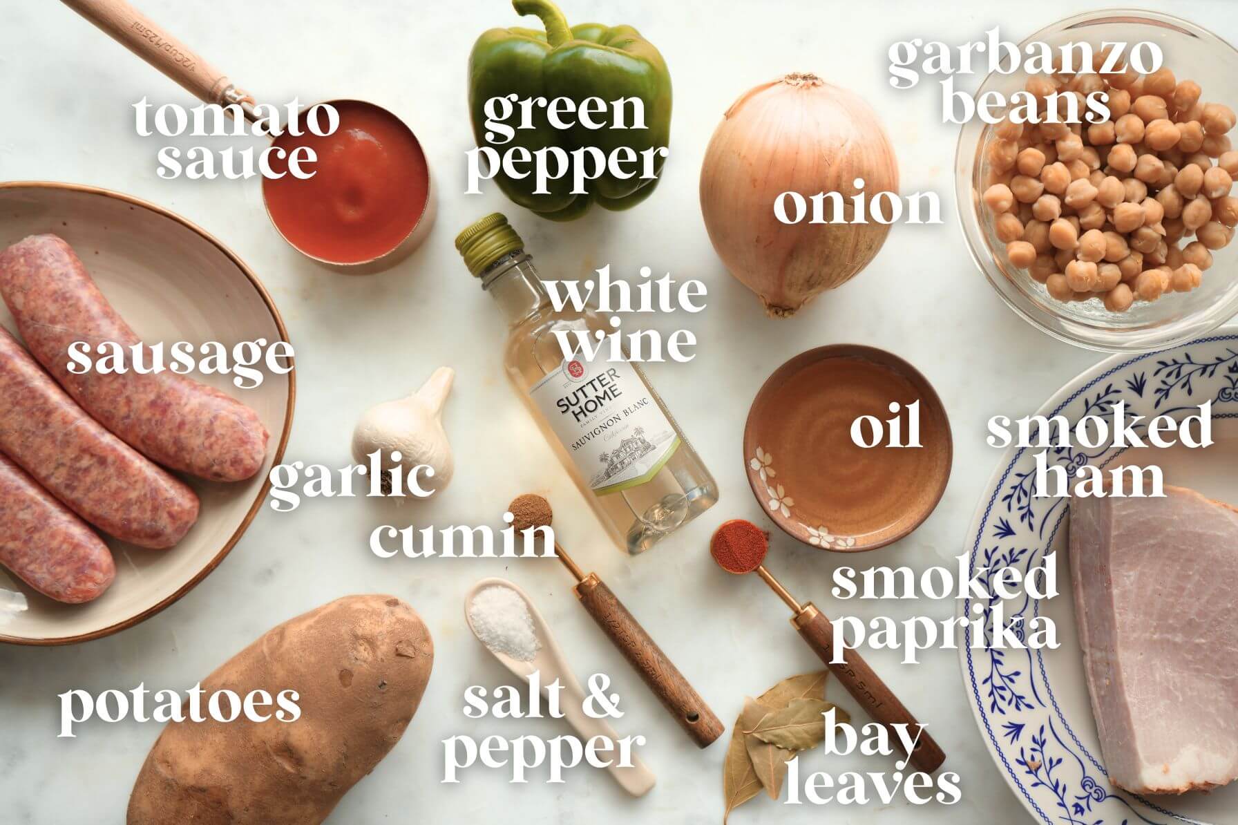 One-Pot Cuban Garbanzo Bean and Sausage Stew - moon + magnolia