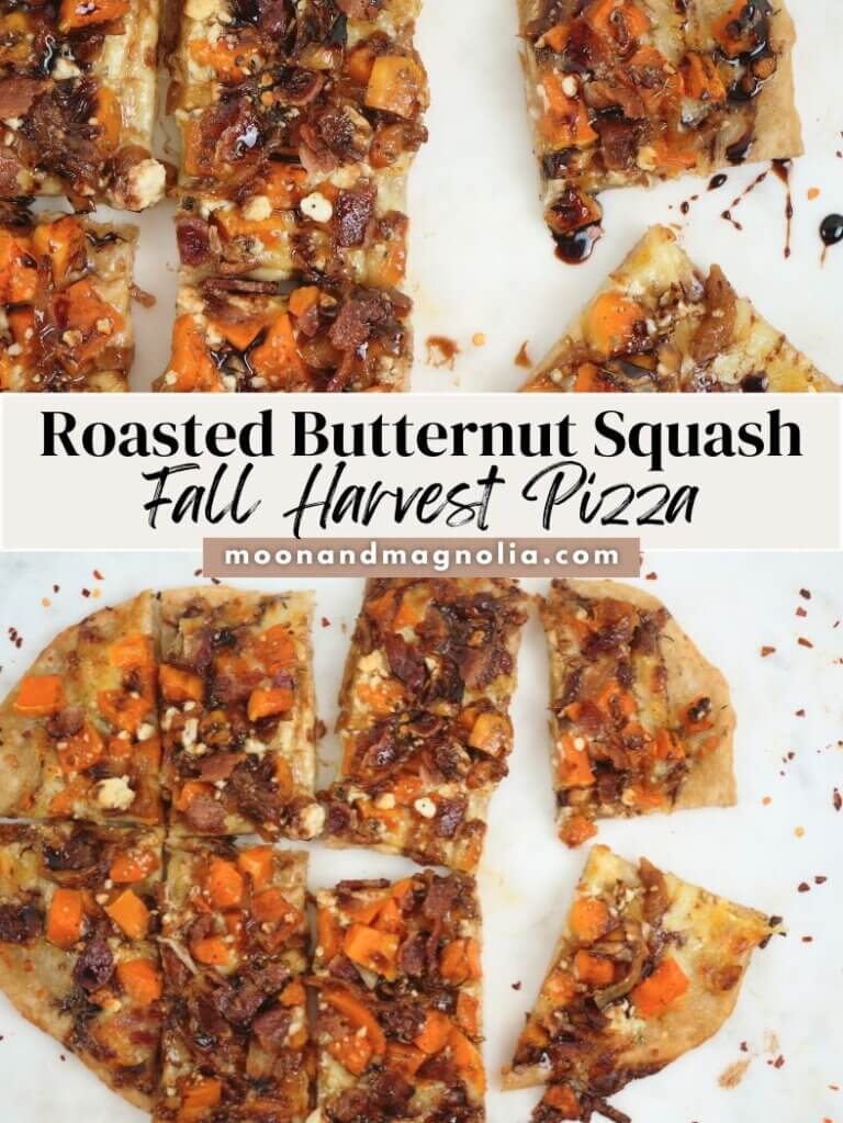 Fall Harvest Pizza with Roasted Butternut Squash - moon + magnolia