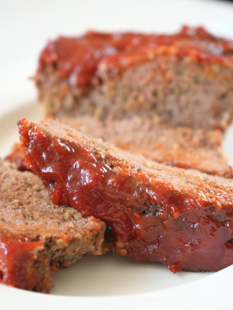 Easy Meatloaf Recipe with Hot Honey Sauce - moon + magnolia