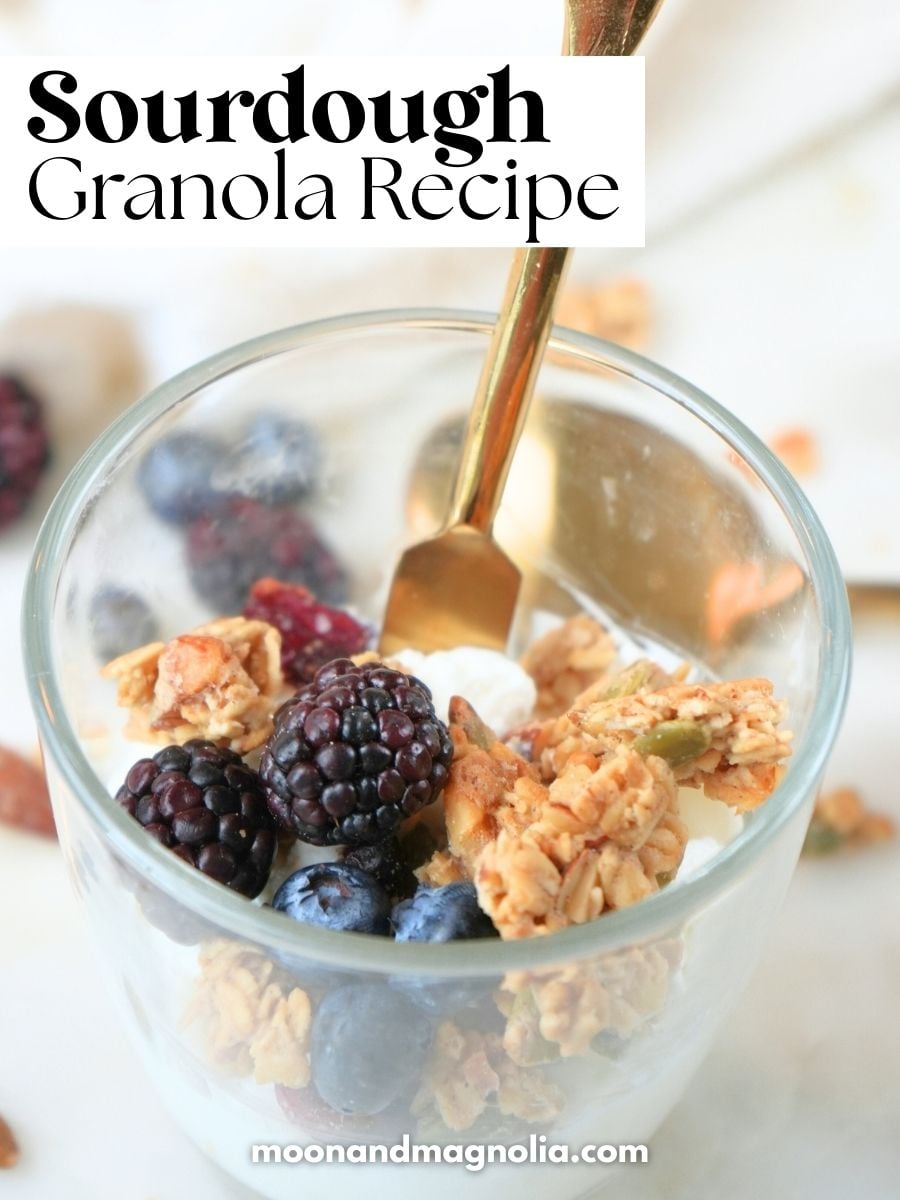Sweet and Salty Sourdough Granola Recipe - moon + magnolia