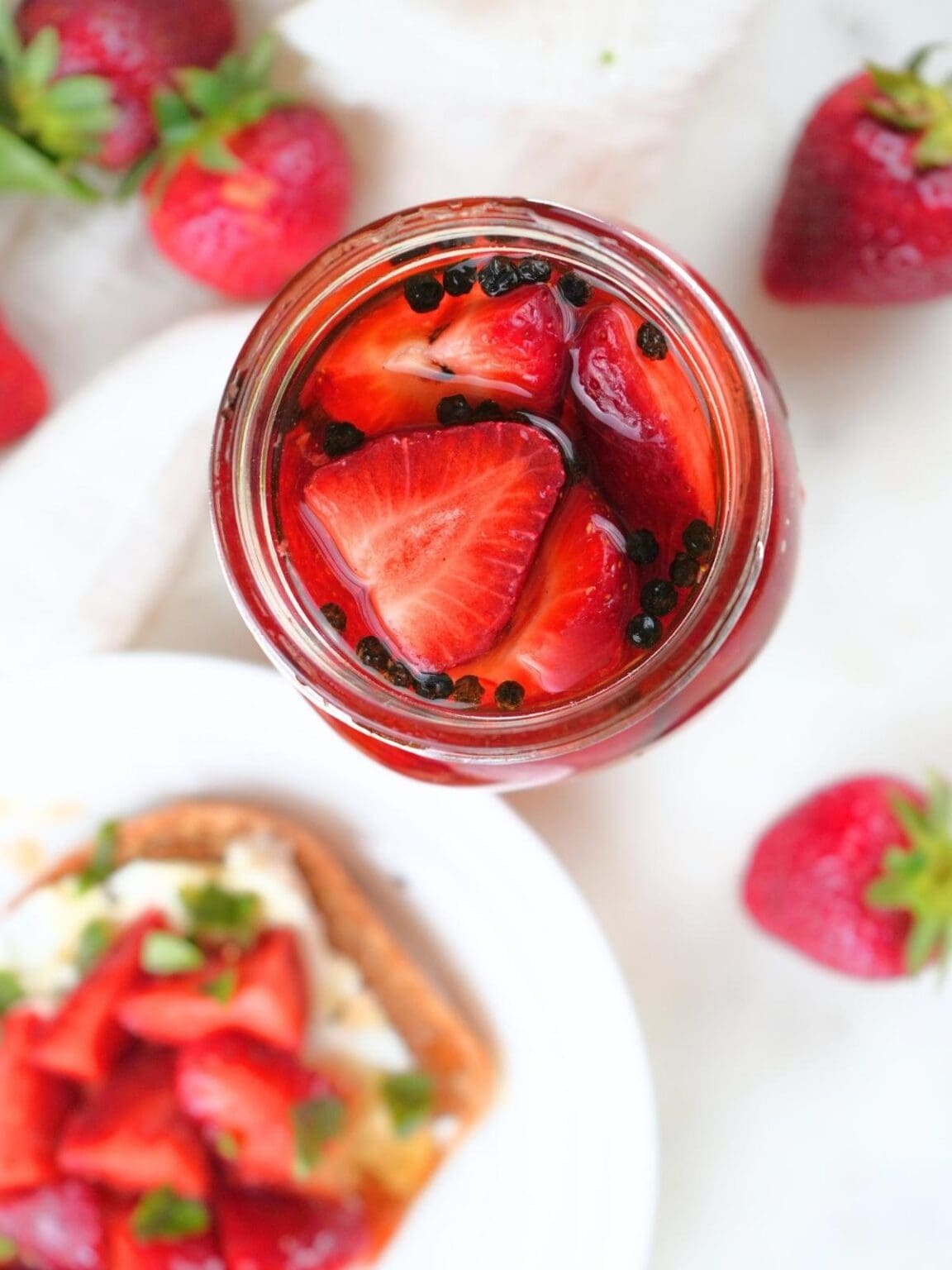 Pickled Strawberries Recipe - moon + magnolia