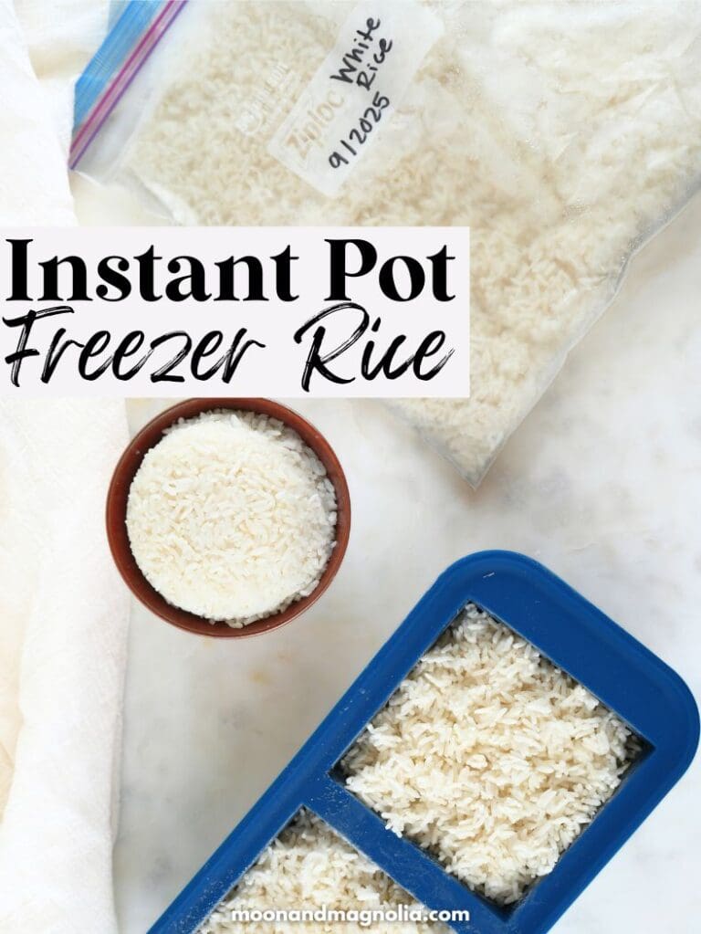 Freezer-Friendly Instant Pot White Rice - moon + magnolia