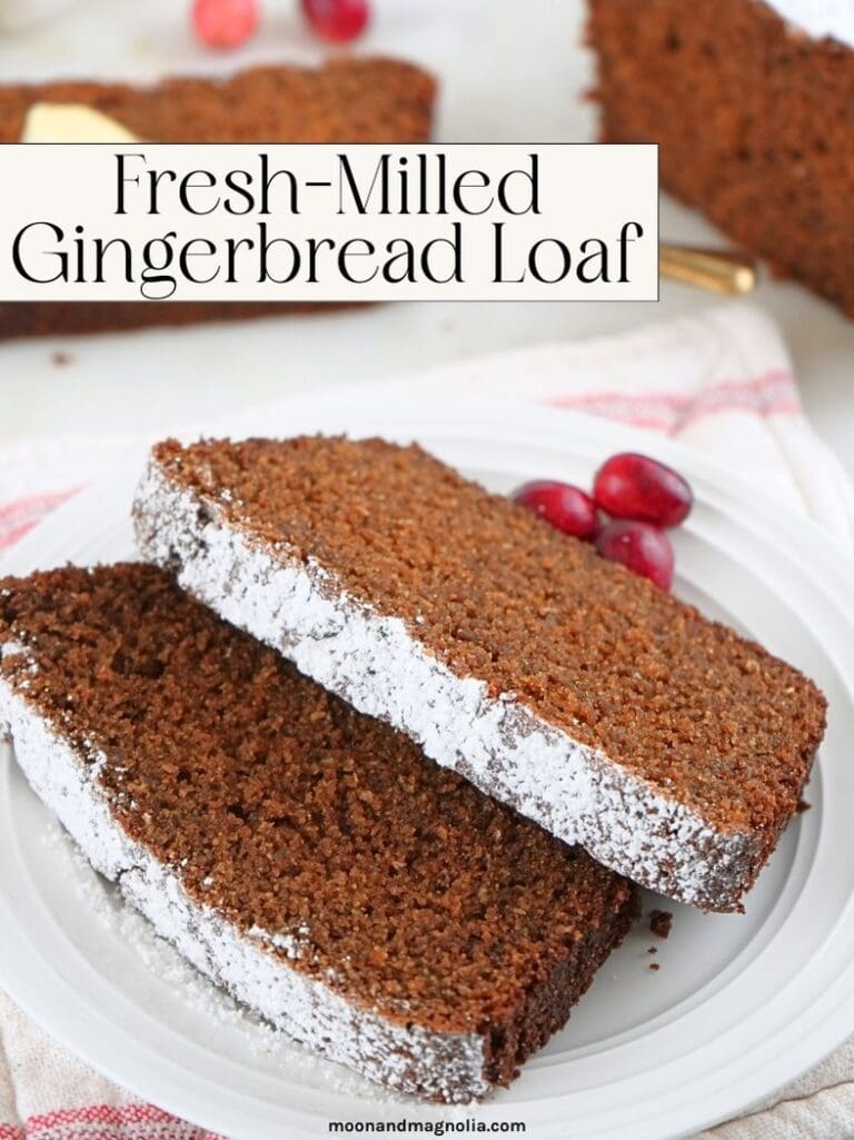 Fresh-Milled Gingerbread Loaf - moon + magnolia