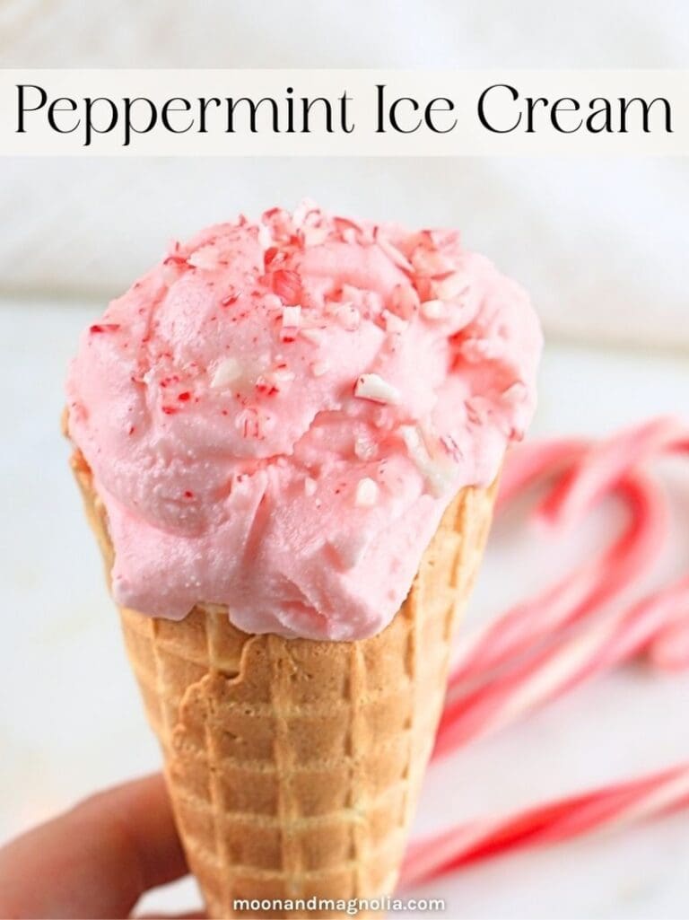 Peppermint Stick Ice Cream Recipe - moon + magnolia